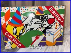 Rare in original box WB Looney Tunes Cake Stand Wile E, Bugs, Sylvester ...